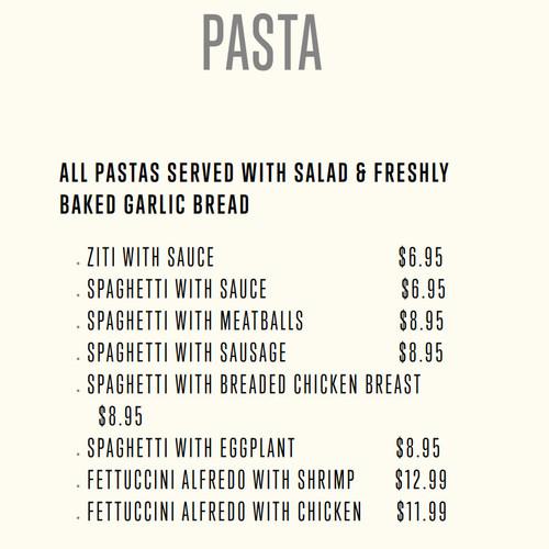 Atlas Pizza menu in Chesapeake, Virginia, USA