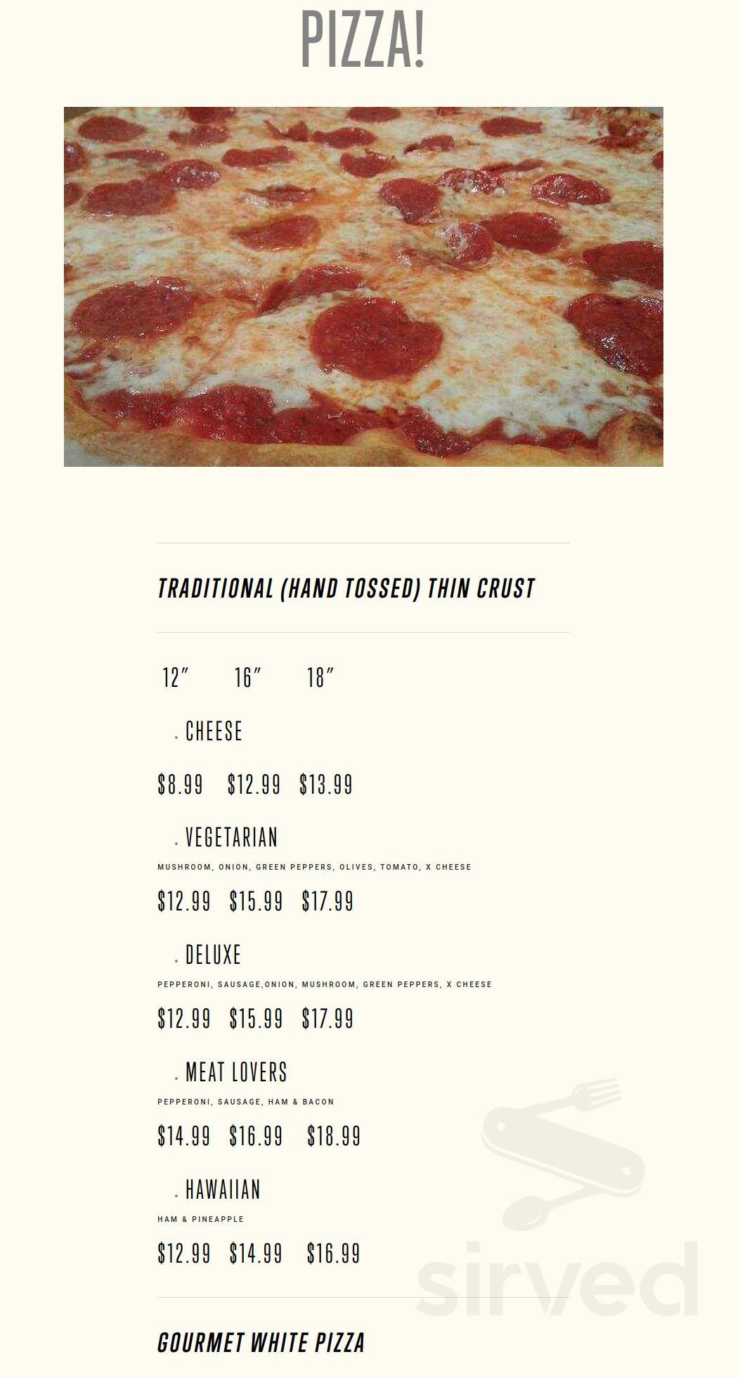 Atlas Pizza menu in Chesapeake, Virginia, USA