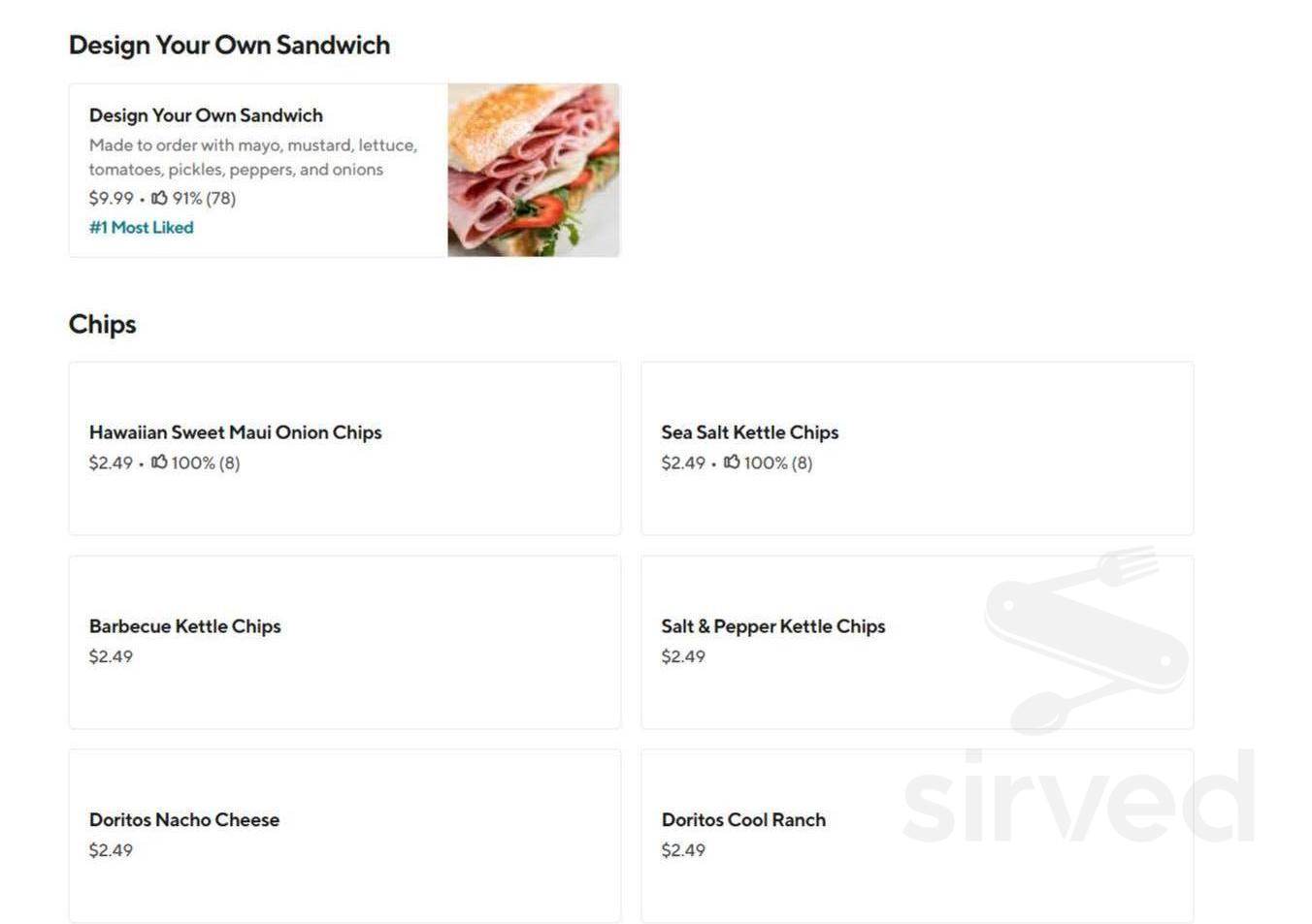 Genova Delicatessen menu in Walnut Creek, California, USA