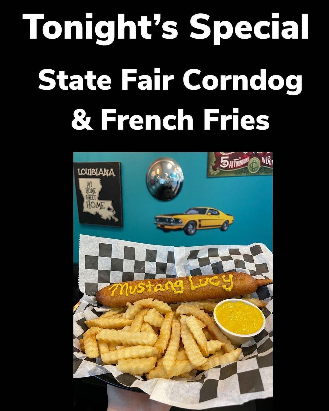 Mustang Lucy Cafe menu in Winnsboro, Louisiana, USA
