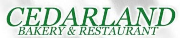 Menu for Cedarland Bakery & Restaurant in Dayton, OH | Sirved