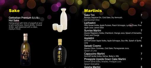 Menu for Saisaki Asian Bistro & Sushi Bar in Newport News, VA | Sirved