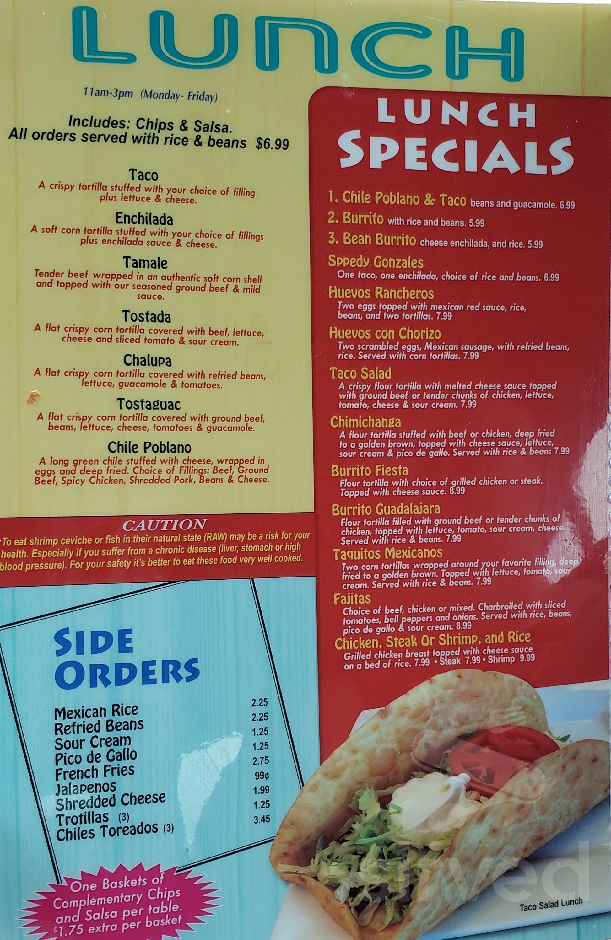 Guadalajara menus in Cabot, Arkansas, United States