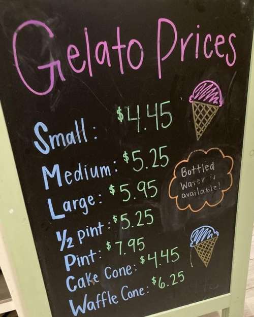 Gelato Gilberto menu in Prospect, Kentucky, USA