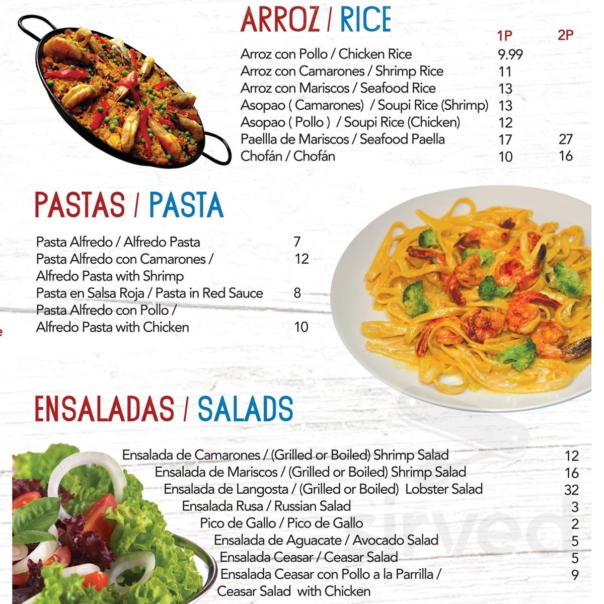 Cafe Dominicano menu in Norcross, Georgia, USA
