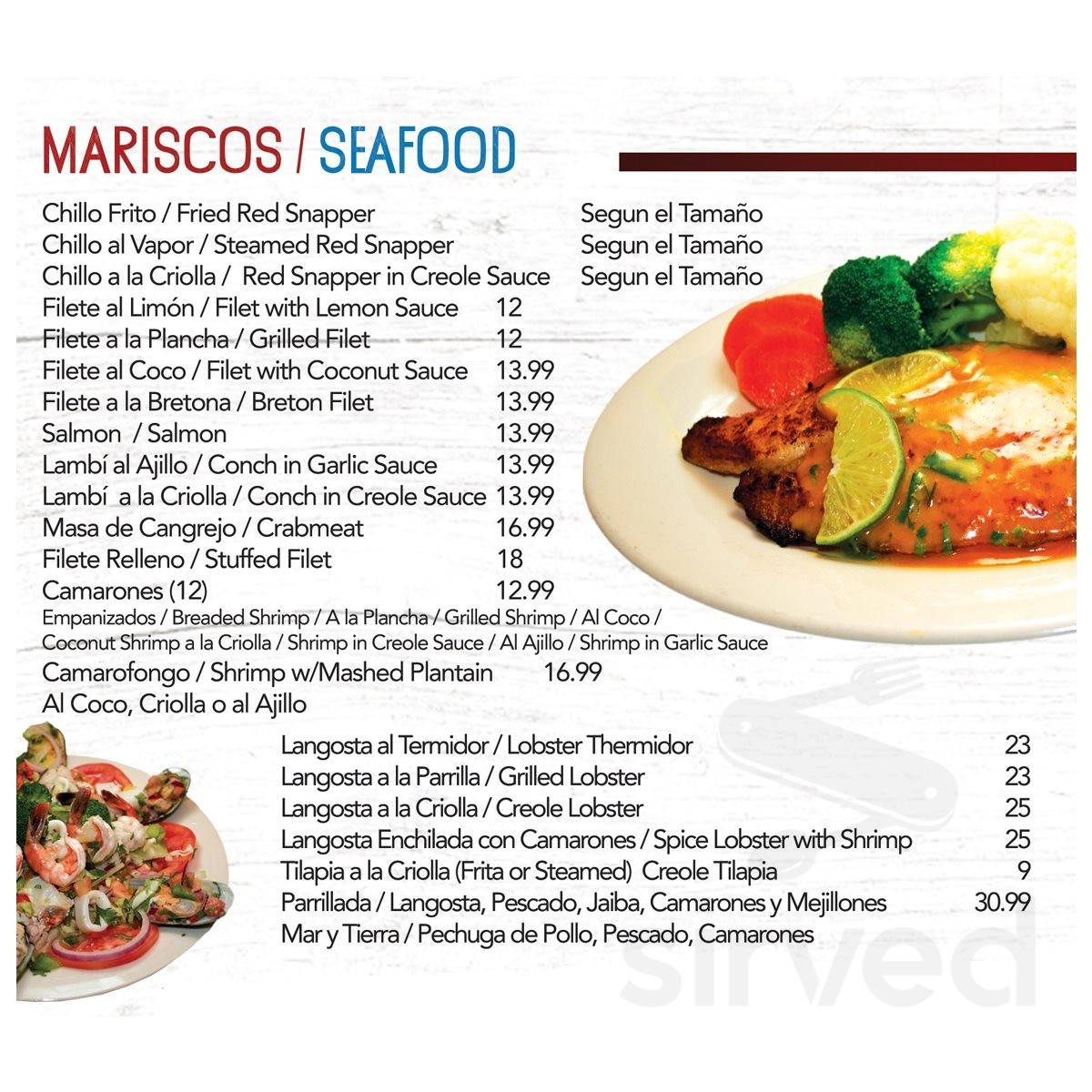 Cafe Dominicano menu in Norcross, Georgia, USA