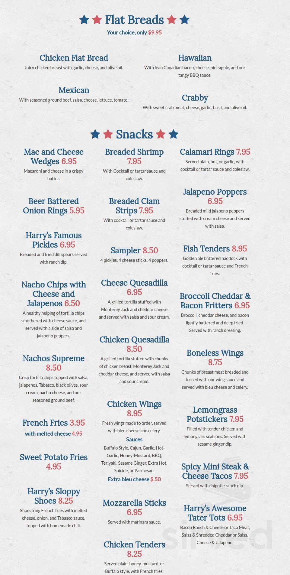 Harry Tuft's Publick House menus in Endicott, New York, United States