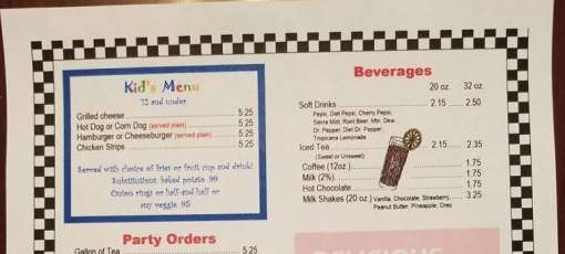 Menu for Lil Rebel Family Restaurant in Taylors, SC | Sirved