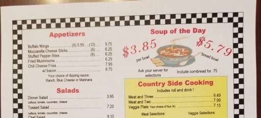 Menu for Lil Rebel Family Restaurant in Taylors, SC | Sirved