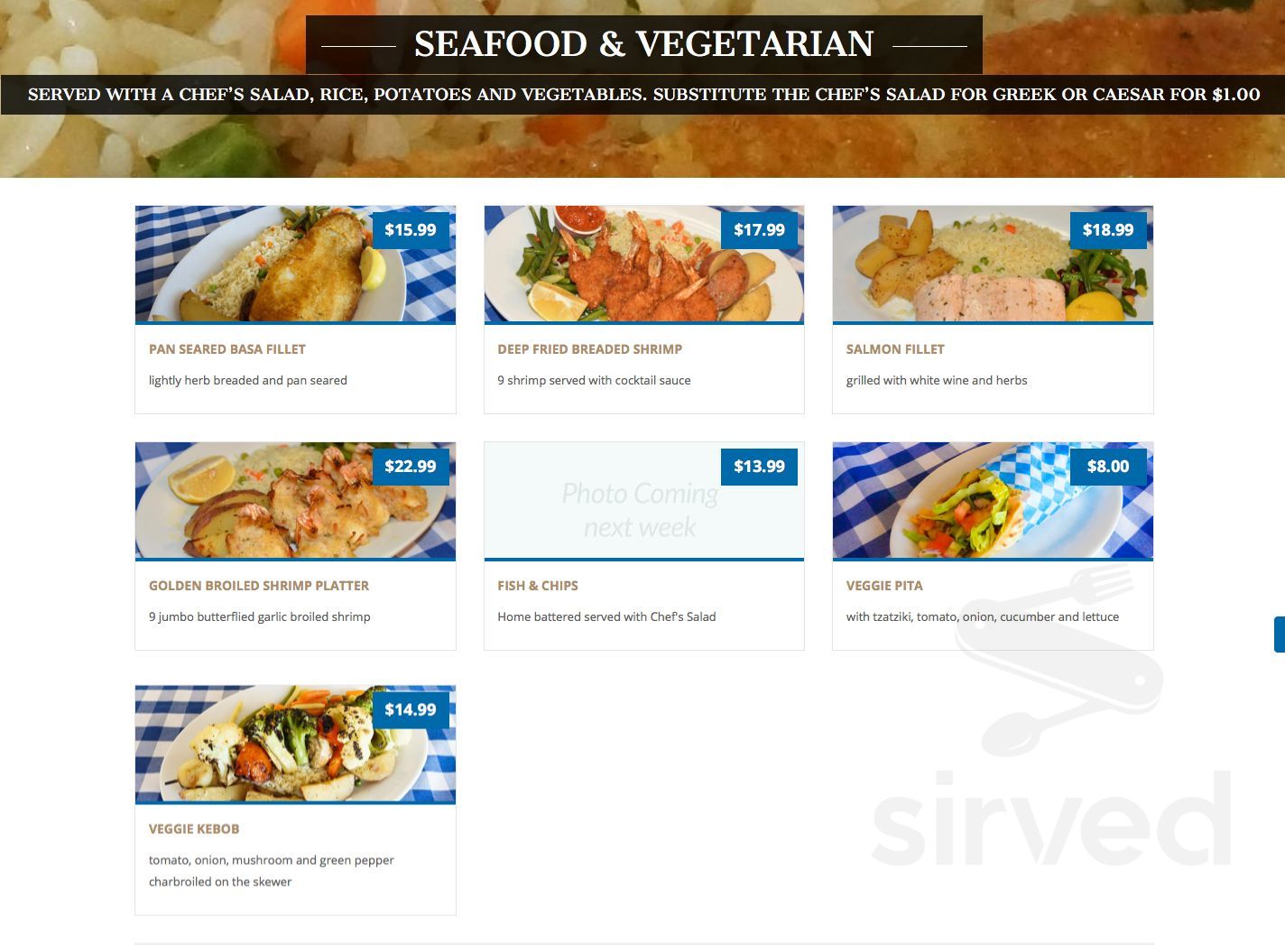 Greektown Grill & Takeout menu in Kingston, Ontario, Canada