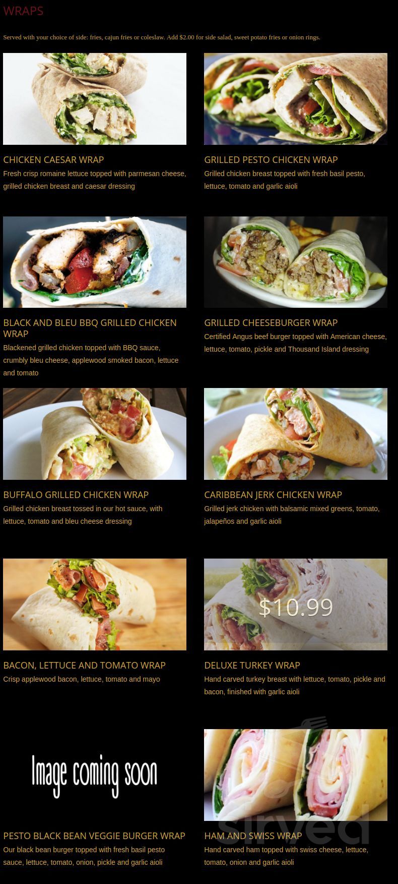 Plantation Bar & Grill menu in Ithaca, New York, USA