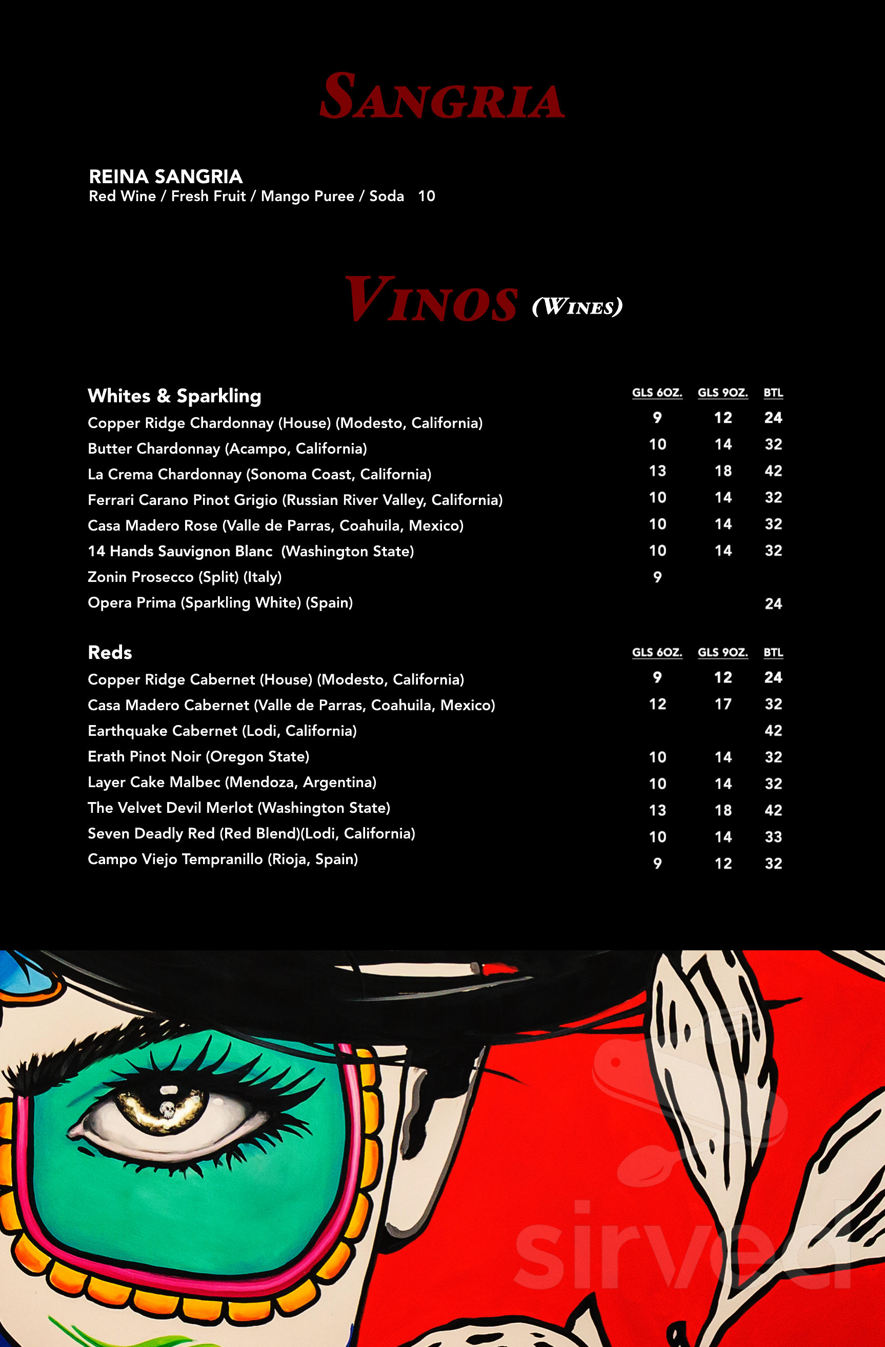 Menu - Glendale AZ's Barrio Queen | Sirved