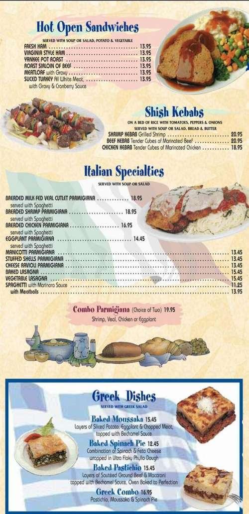 Alexis Diner menu in Newburgh, New York, USA