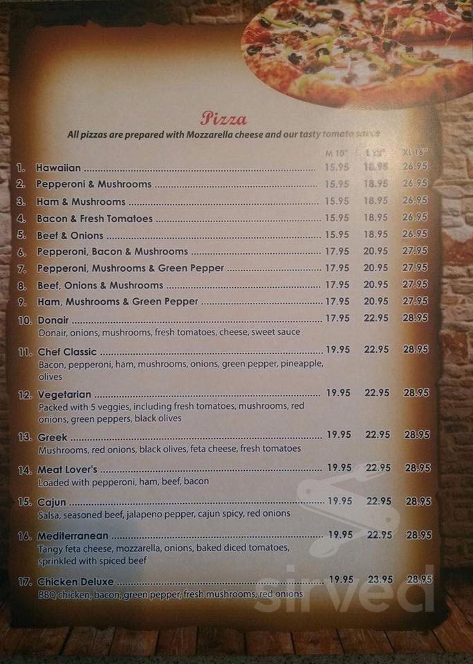 ROB'S BAR & GRILL menu in Hardisty, Alberta, Canada