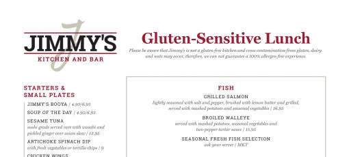 Jimmy's Kitchen and Bar Menu - Minnetonka, Minnesota | Sirved
