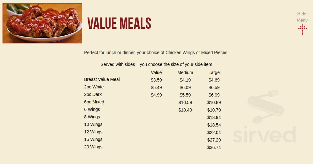 Uncle Remus SFC - 47th Street menu in Chicago, Illinois, USA
