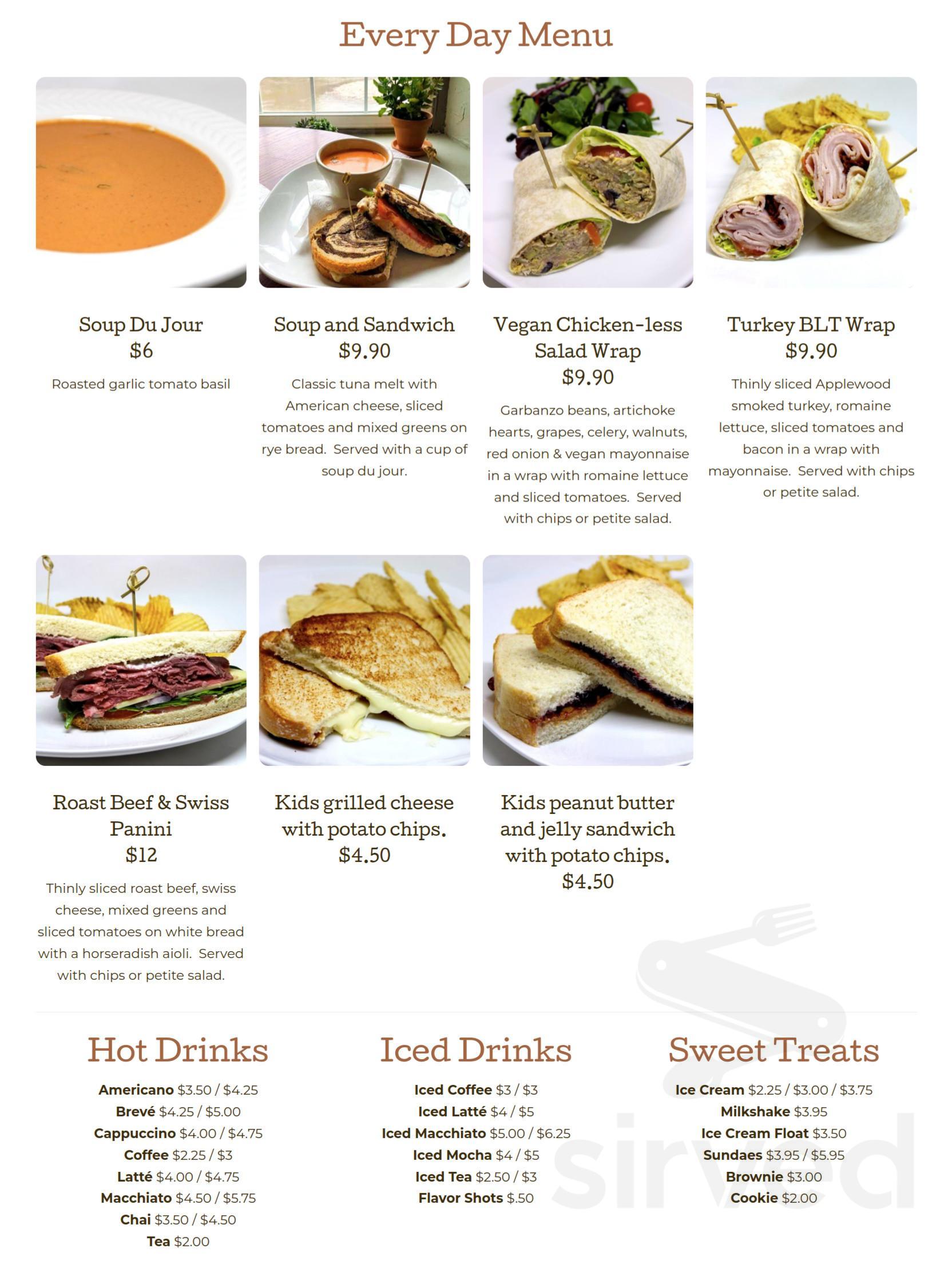 Cafe at Stone Mill menu in Little Falls, New York, USA