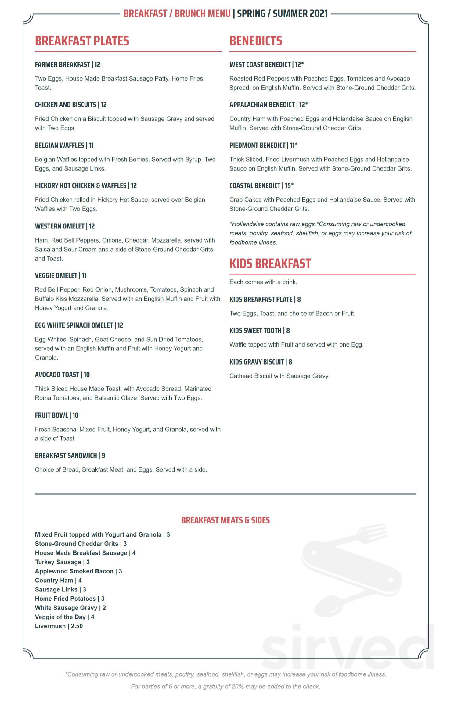 Olde Hickory Station menu in Hickory, North Carolina, USA