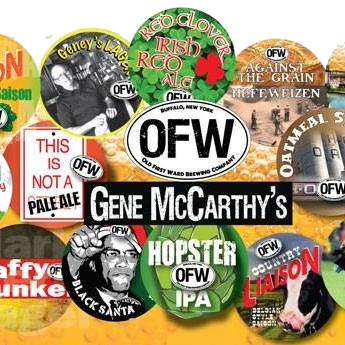 Menu for Gene McCarthy's Old First Ward Brewing Company in Buffalo, NY ...