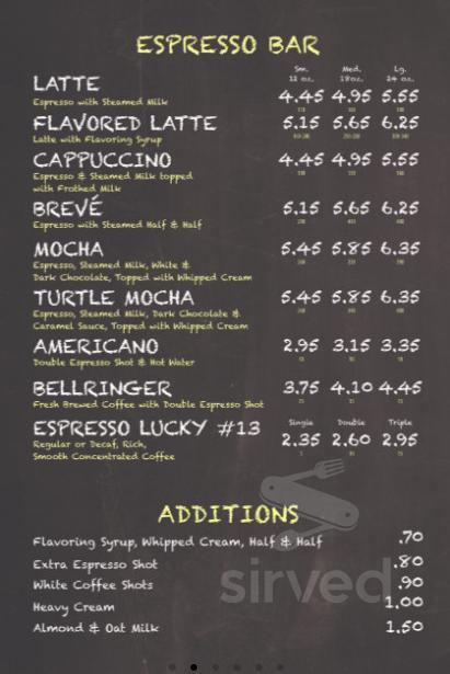 Cabin Coffee Co Savannah MO menu in Savannah, Missouri, USA