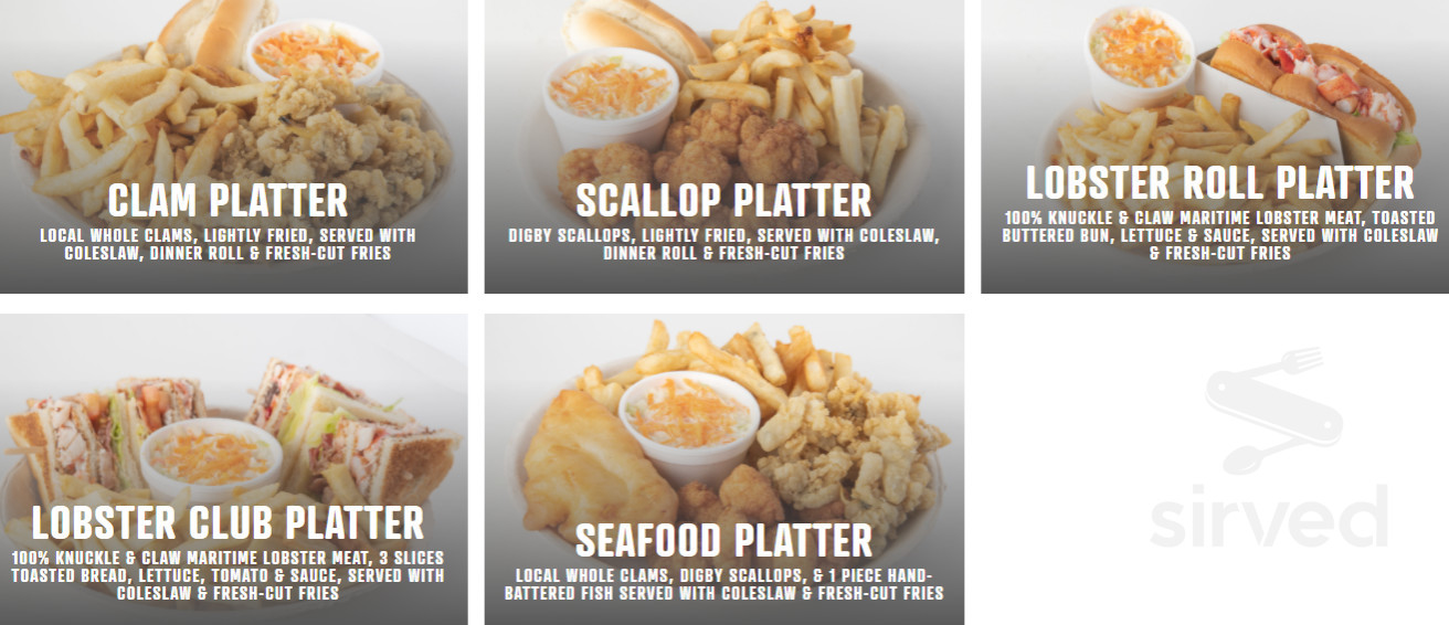 Deluxe French Fries menu in Moncton, New Brunswick, Canada