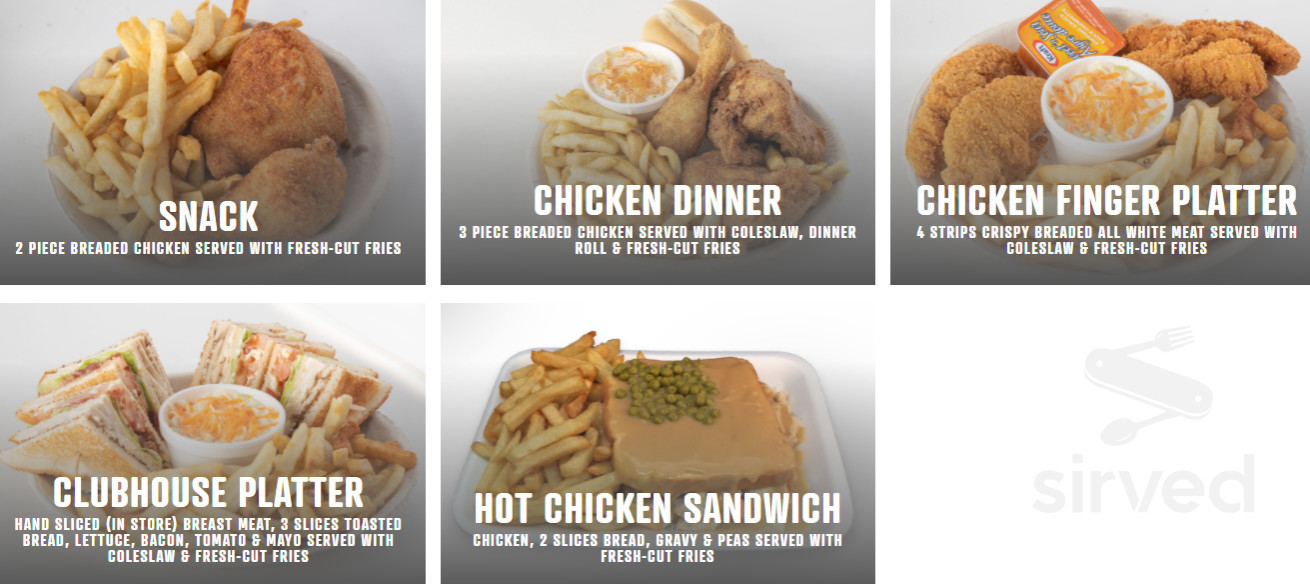 Deluxe French Fries menu in Fredericton, New Brunswick, Canada