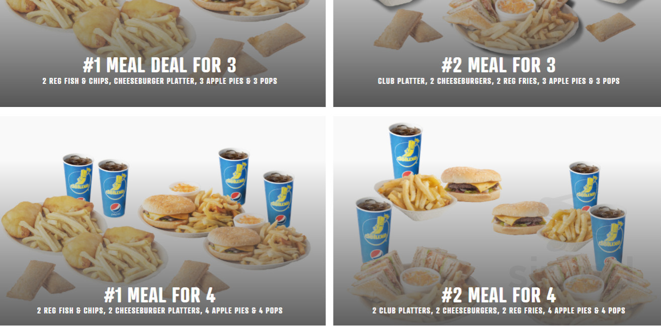 Deluxe French Fries menu in Saint John, New Brunswick, Canada