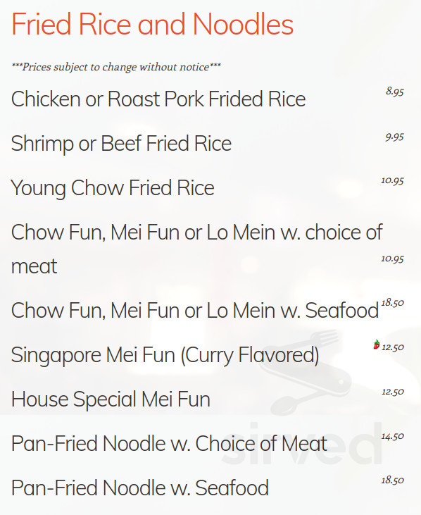 Jac Mao menu in Staten Island, New York, USA