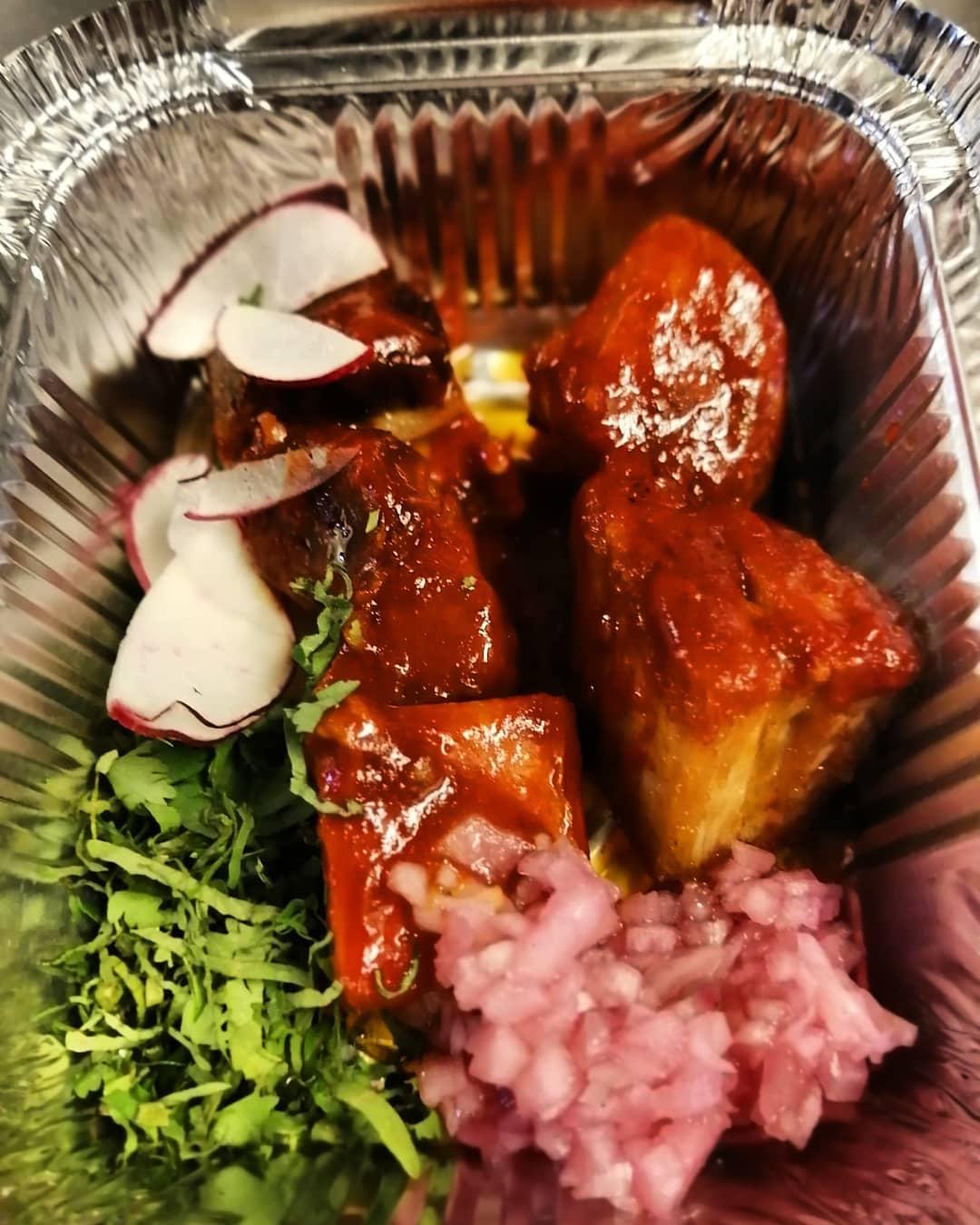 Caifan menu in Montréal, Quebec, Canada