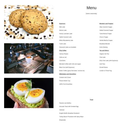 Lumen Coffee menu in Rochester, Minnesota, USA