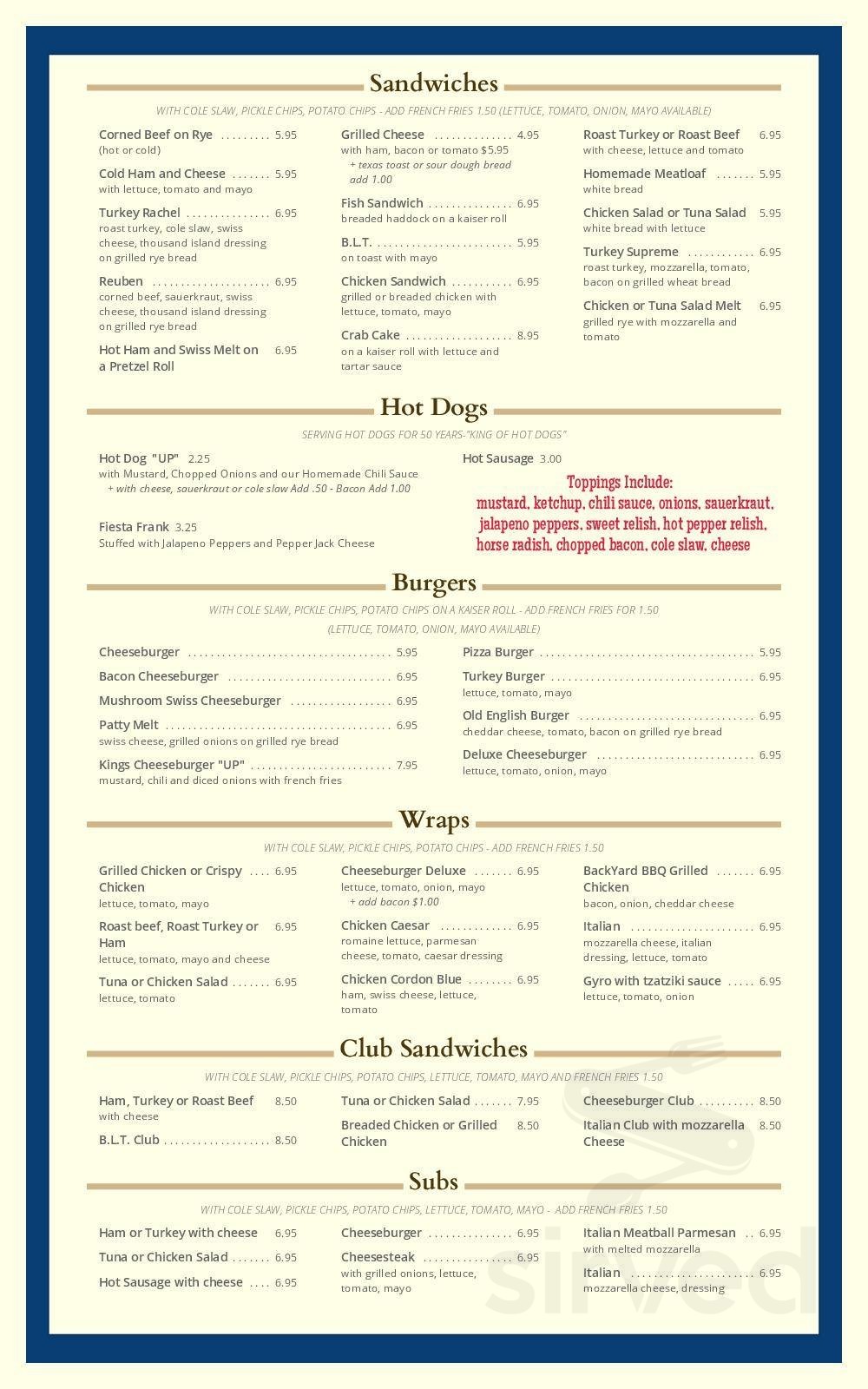 Summit Family Restaurant menu in Camp Hill, Pennsylvania, USA
