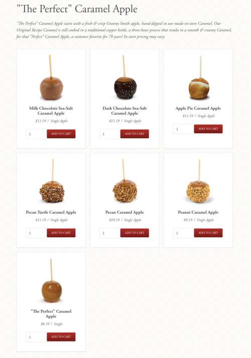 Kilwin's Chocolates menu in St. Augustine, Florida, USA