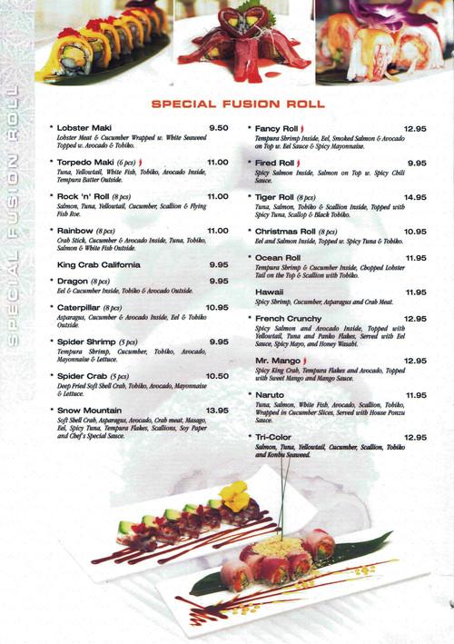 Hei Place menu in Johnston, Rhode Island, USA