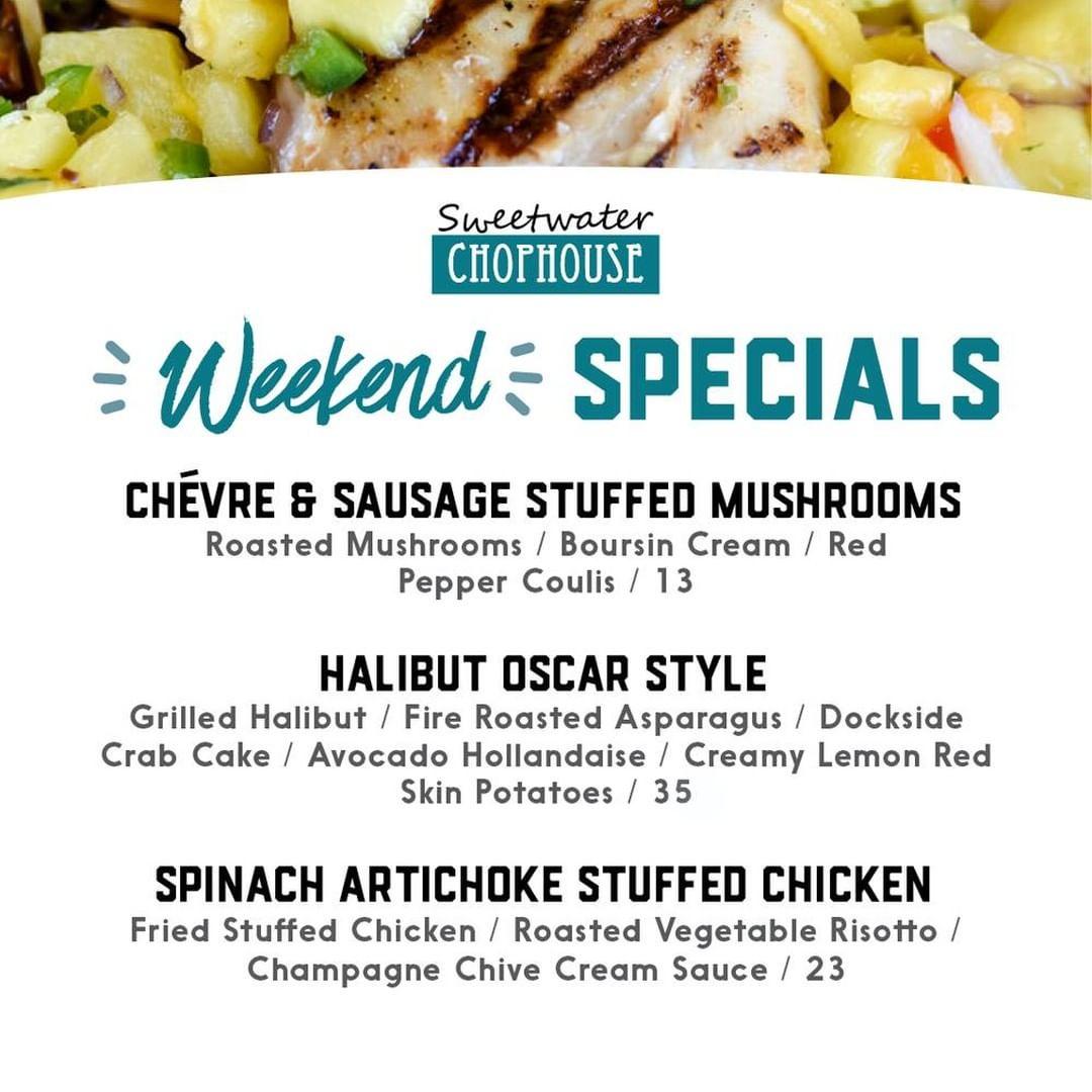 Sweetwater Chophouse menu in Defiance, Ohio, USA