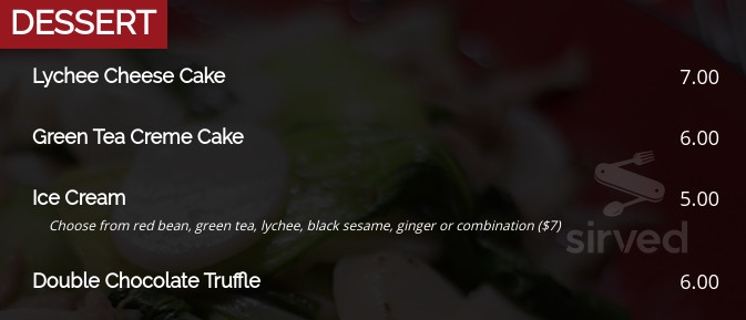 Double Happiness Chinese Restaurant menu in Wilmington, North Carolina, USA