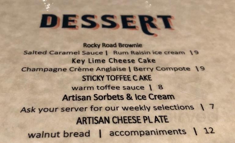 Hendrix restaurant and bar menus in Corona, California, United States