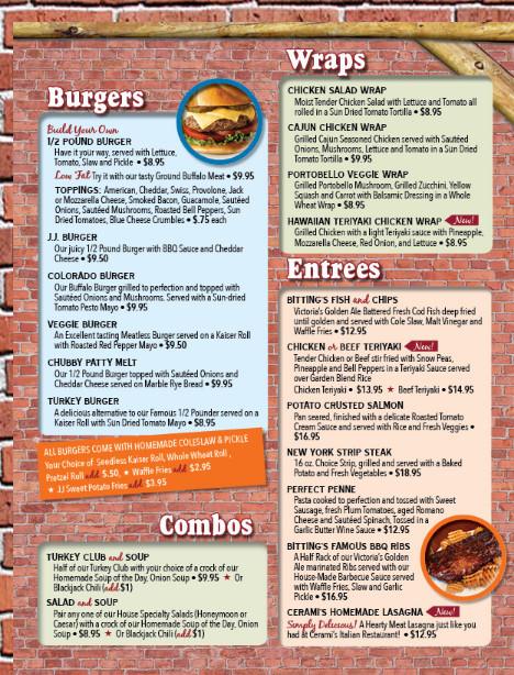 Woodbridge Brewing Co. menu in Woodbridge Township, New Jersey, USA