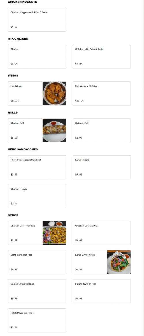 Pizza Bell menu in Brooklyn, New York, USA