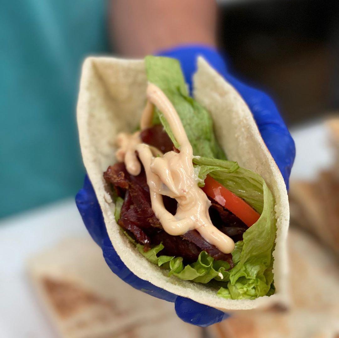 Harbor Docks menu in Destin, Florida, USA