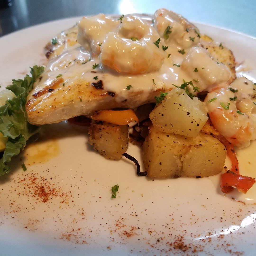 Harbor Docks menu in Destin, Florida, USA