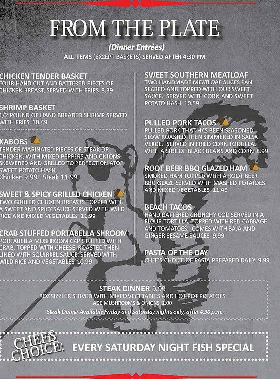 The Blind Squirrel Tavern menu in Fremont, Michigan, USA