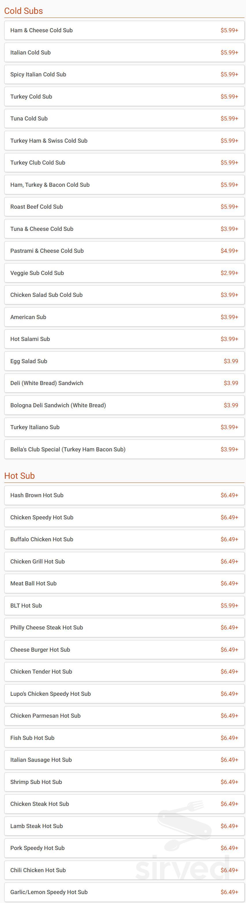 EZ Mart Owego menu in Owego, New York, USA