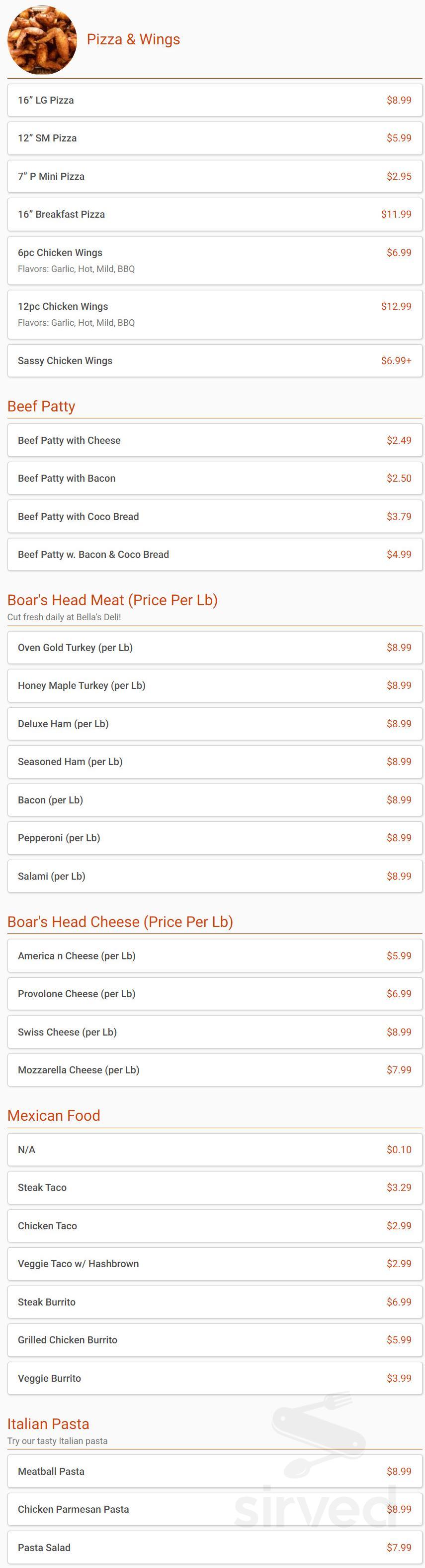 EZ Mart Owego menu in Owego, New York, USA