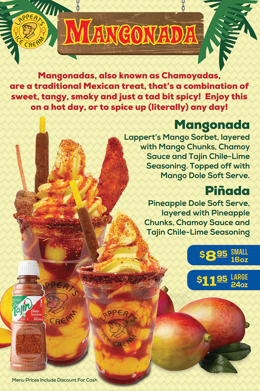 Menu - Palm Springs CA's Lappert's Ultra Premium Ice Cream | Sirved