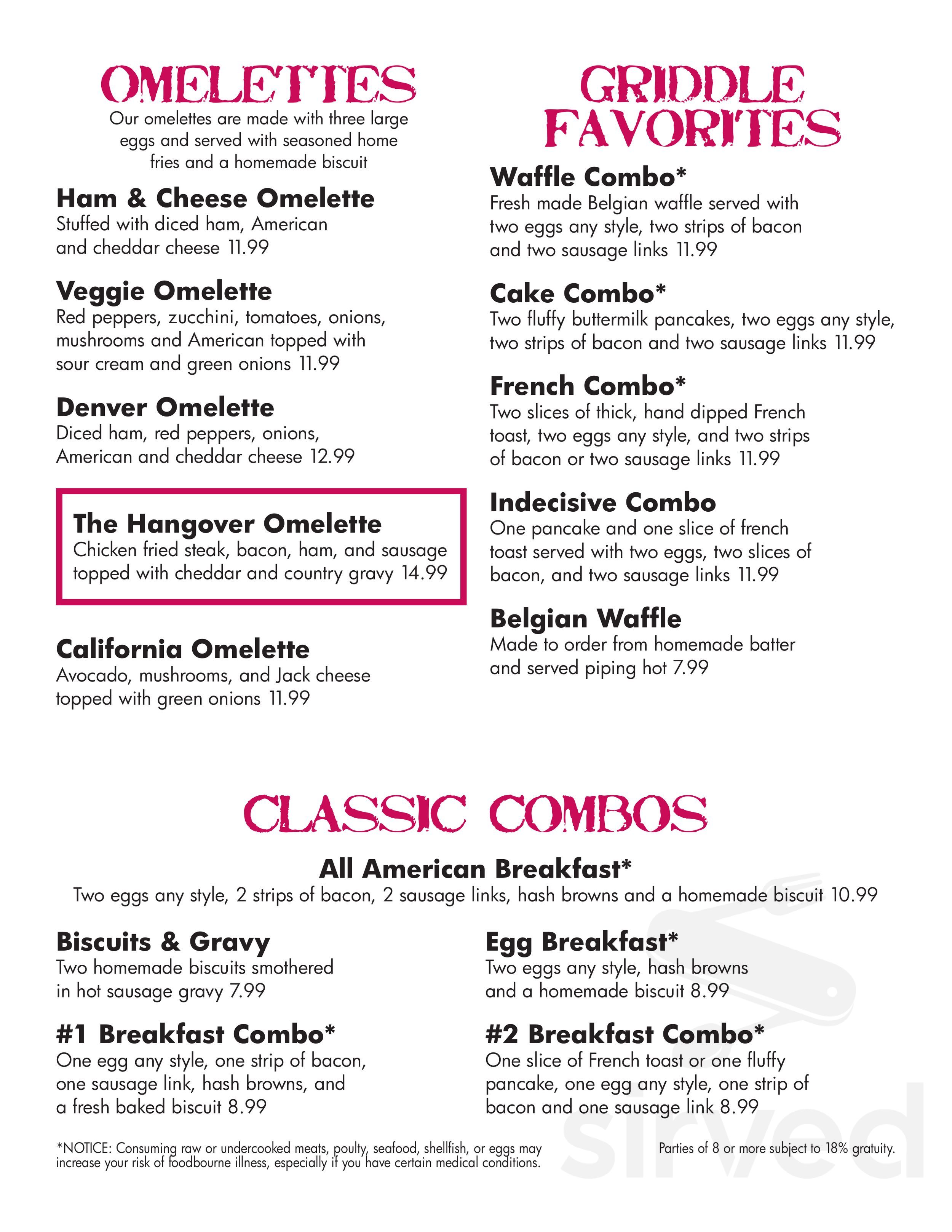 Charlie's Restaurant & Lounge menu in Puyallup, Washington, USA