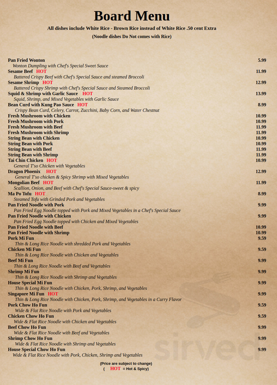 Wokery In Mystic (Chinese Restaurant) menu in Mystic, Connecticut, USA