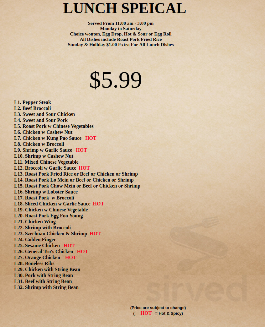 Wokery In Mystic (Chinese Restaurant) menu in Mystic, Connecticut, USA