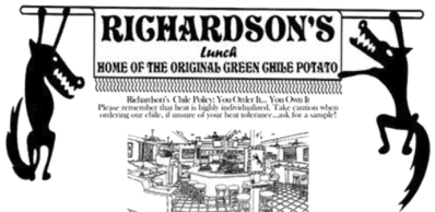 Menu for Richardson's Restaurant in Phoenix, AZ | Sirved