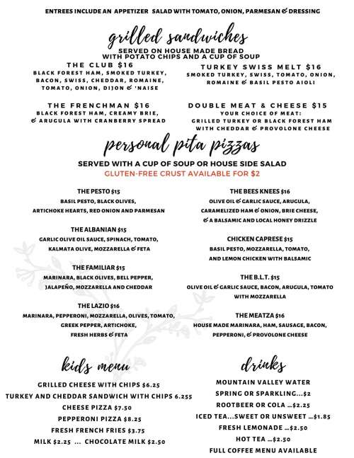 TallGrass Bar and Grill menu in Harrison, Arkansas, USA