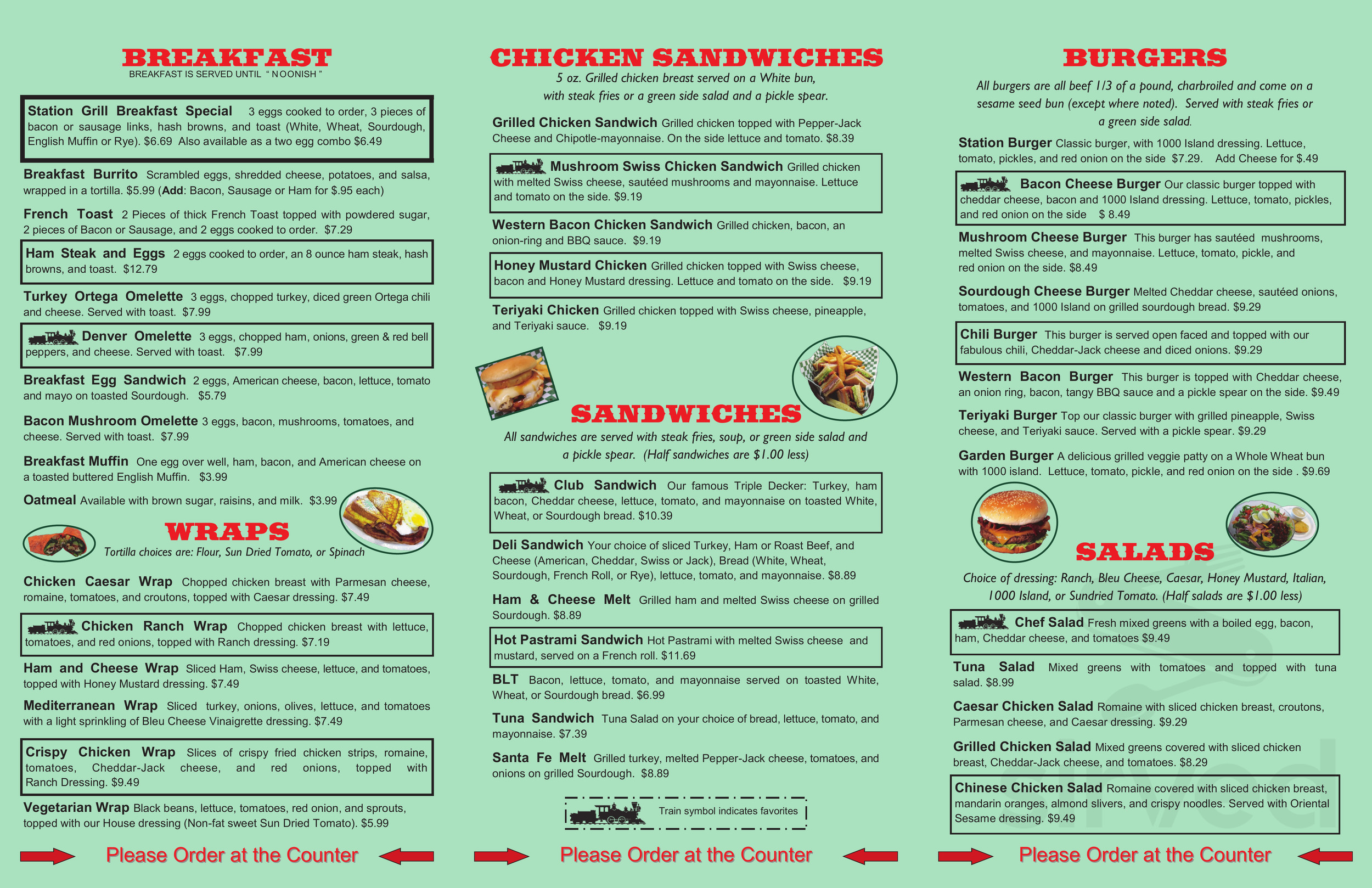Grover Station Grill menus in Grover Beach, California, United States